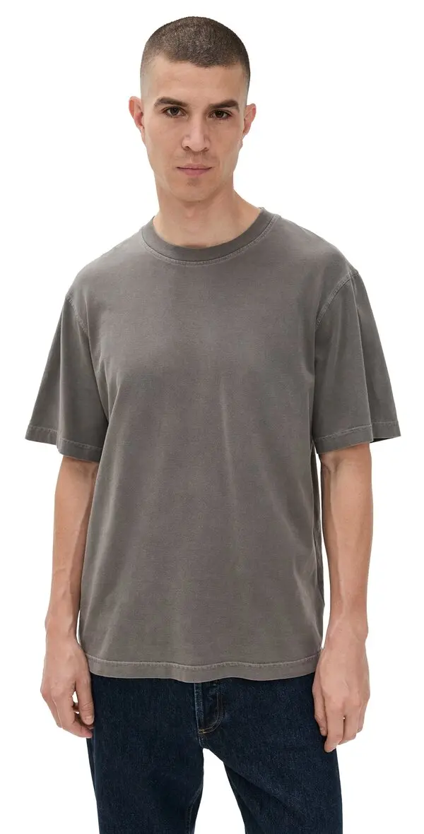 AGOLDE Asha Mock Neck Tee - Flint