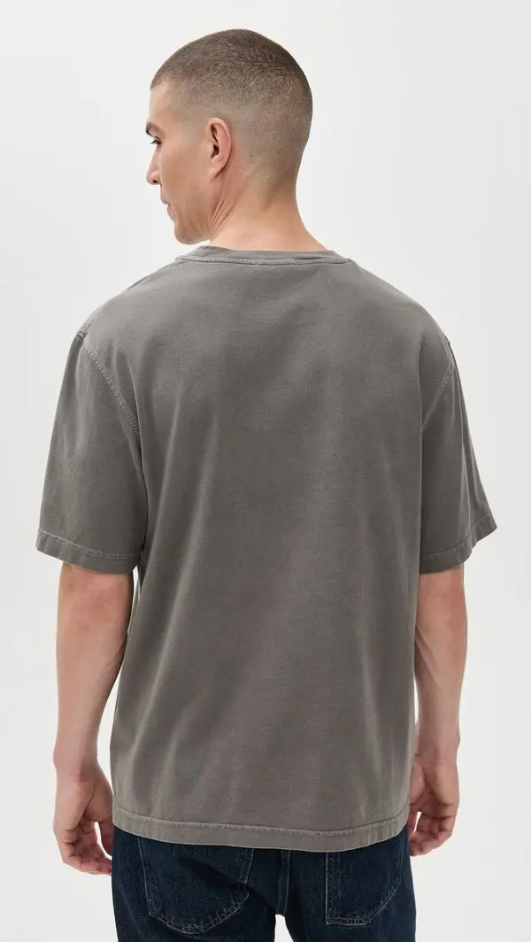 AGOLDE Asha Mock Neck Tee - Flint