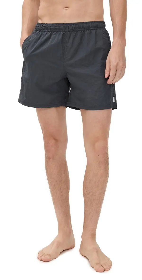 AUTO-REPLY Solid Sebastian Swim Trunks - Granite