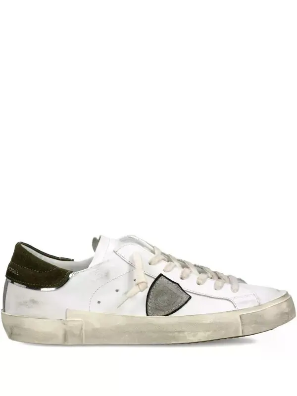Philippe Model Scuffed Leather Sneakers