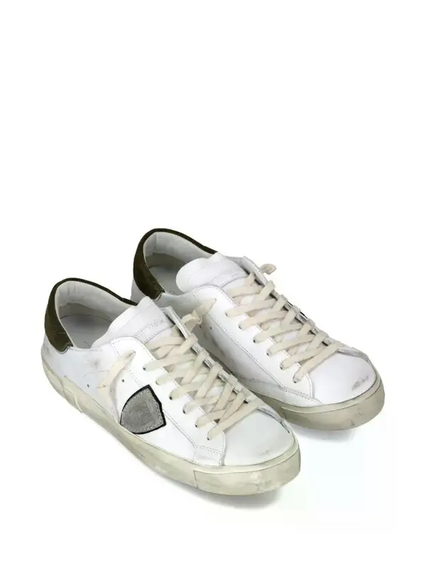 Philippe Model Scuffed Leather Sneakers