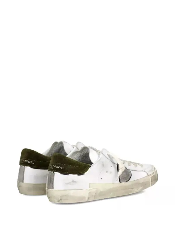 Philippe Model Scuffed Leather Sneakers