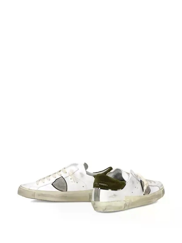Philippe Model Scuffed Leather Sneakers