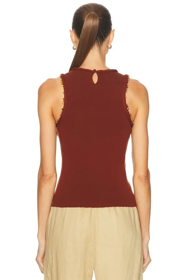 A.L.C. Nelly Knit Top - Deep Sequoia