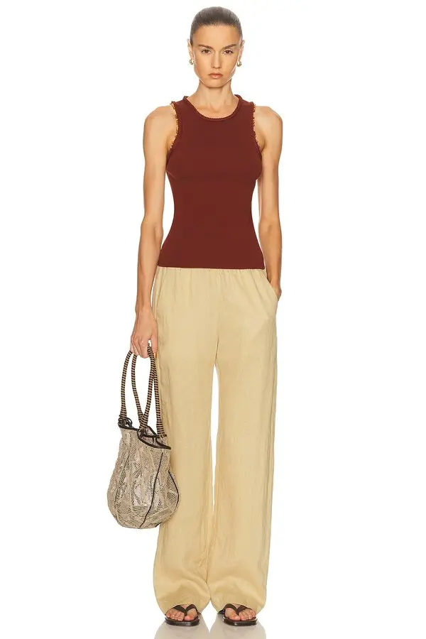 A.L.C. Nelly Knit Top - Deep Sequoia
