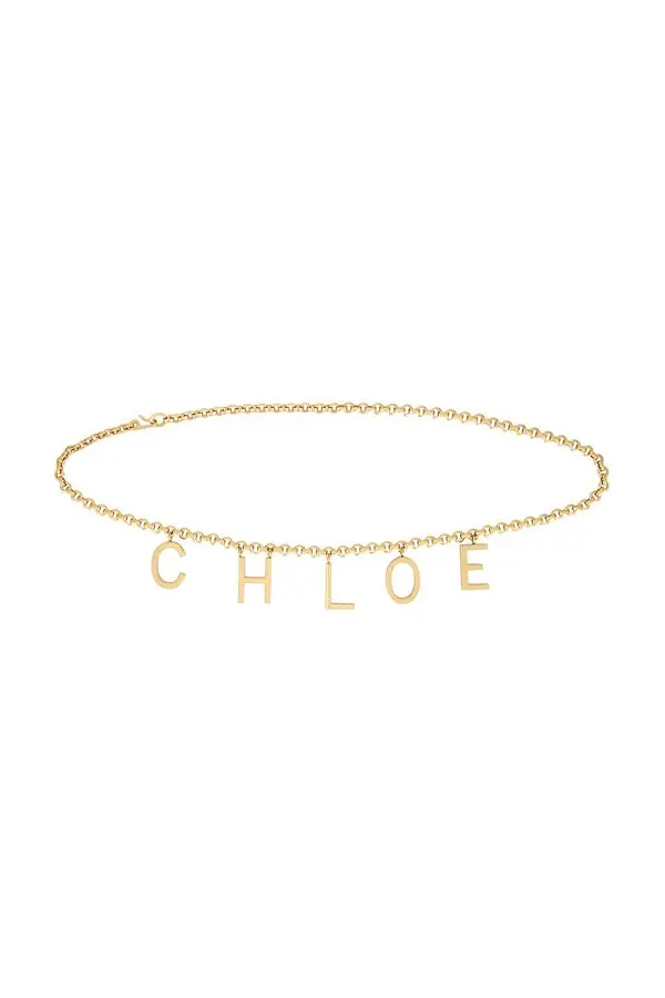 Chloé Letters Belt - Vintage Gold