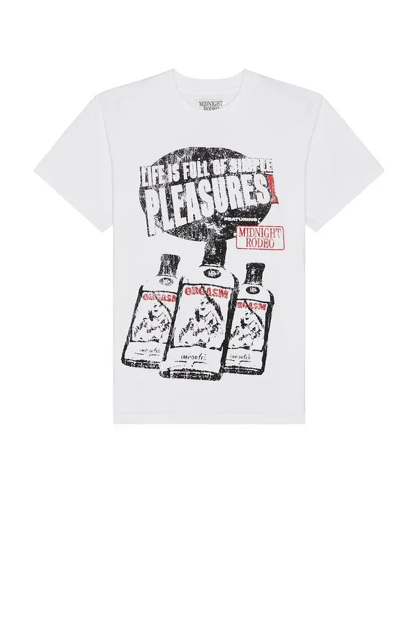 MIDNIGHT RODEO The Pleasures T-shirt In White - Antique White