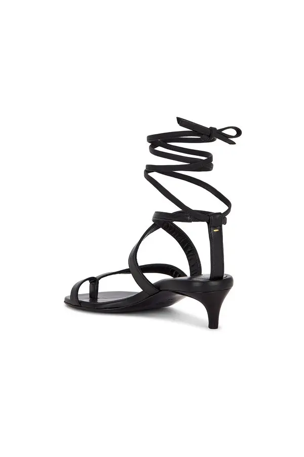 Khaite Aimee Strappy Sandal - Black