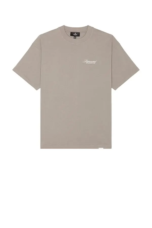 REPRESENT Owners Club Script Tee Shirt In Brown