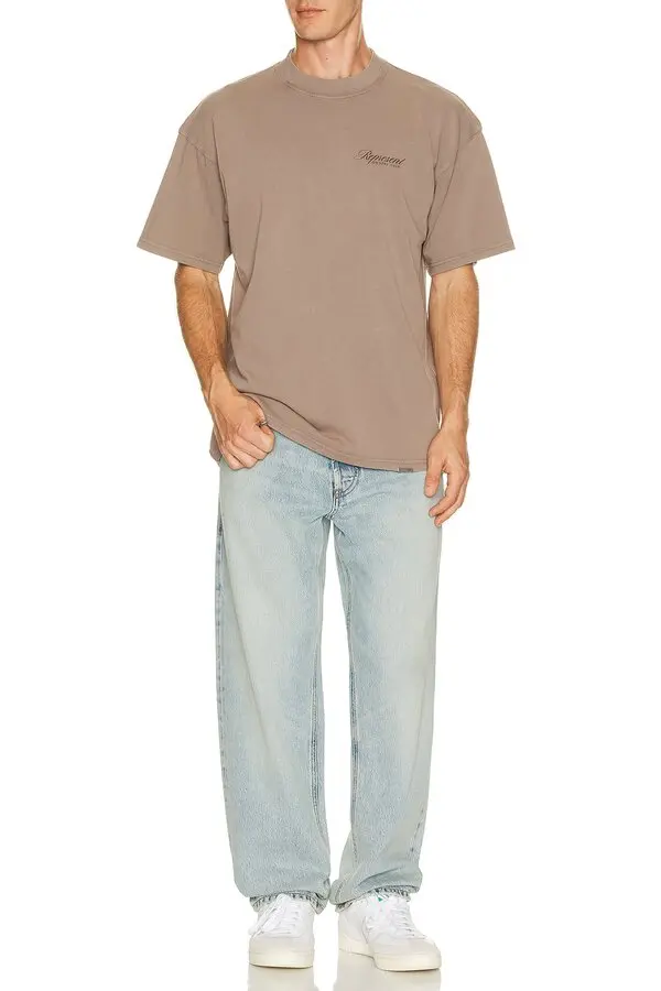 REPRESENT Owners Club Script Tee Shirt In Brown