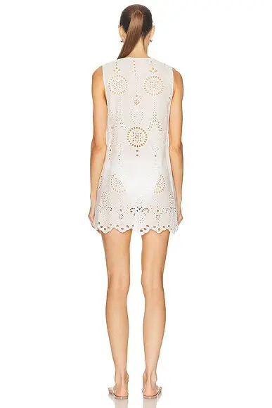 Matteau Broderie Tie Mini Dress