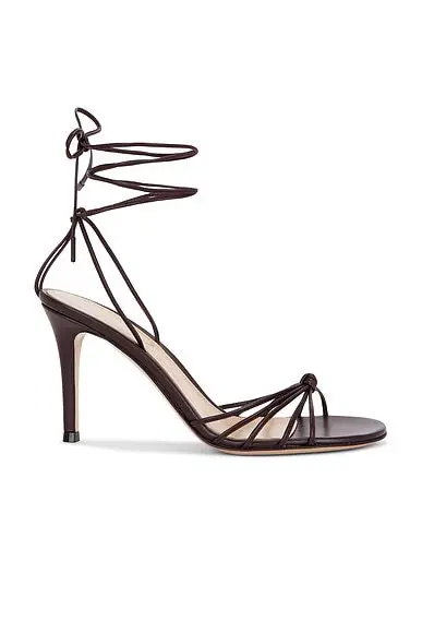 GIANVITO ROSSI Strappy Heeled Sandal - Bourgogne
