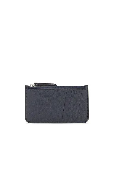 MAISON MARGIELA Zip Card Holder - Navy