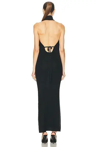 Brandon Maxwell India Halter Dress