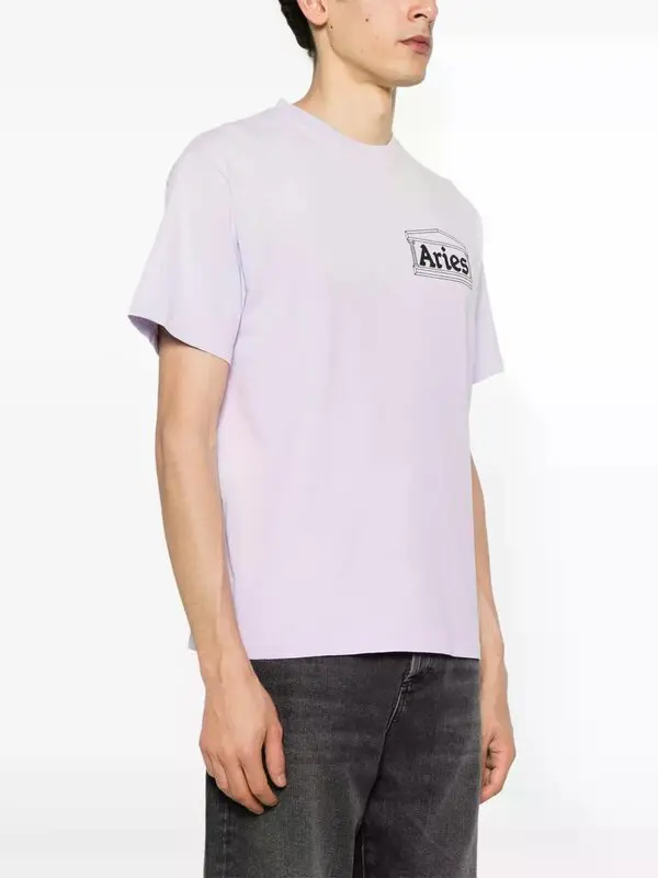 Aries Temple Logo-print T-shirt