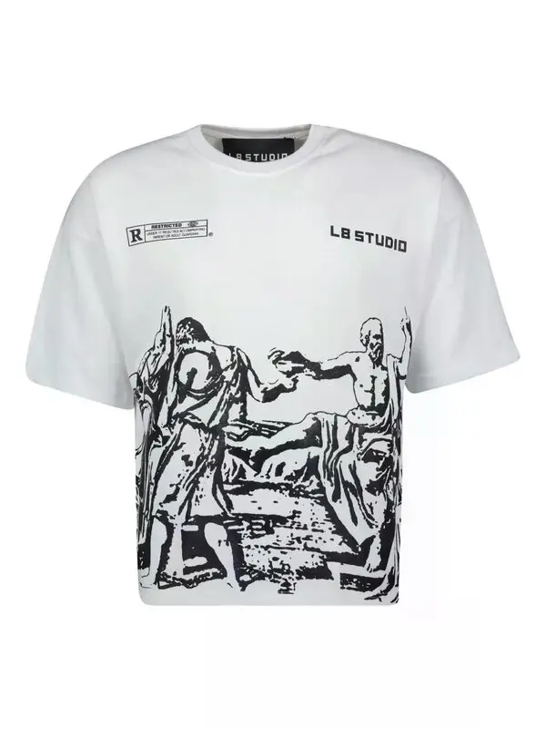L8 STUDIO Socrate Cotton T-shirt - White