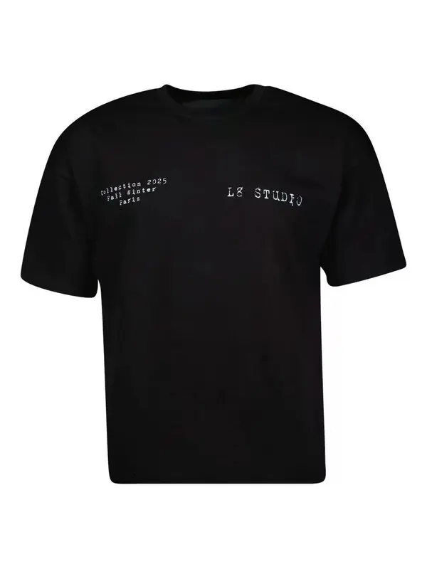 L8 STUDIO Vierge Cotton T-shirt - Black