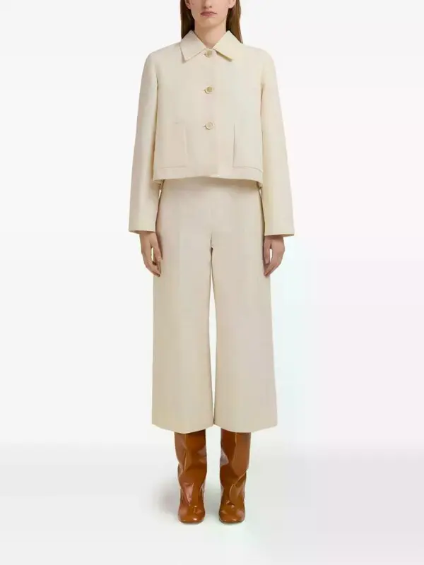 Marni Cotton Cropped Jacket - White