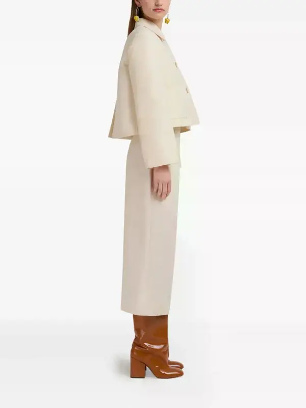 Marni Cotton Cropped Jacket - White