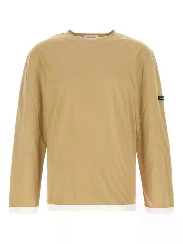 NAMACHEKO Long-sleeved Cotton T-shirt - Neutrals