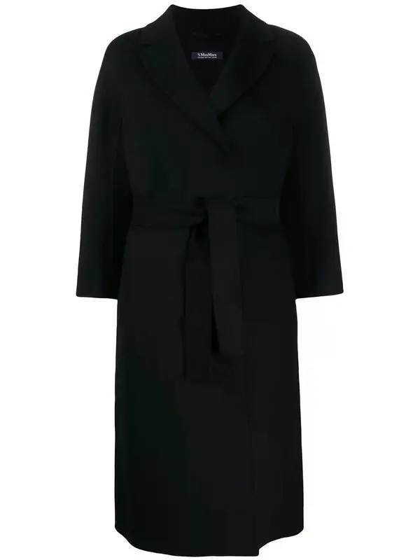 Max Mara Wool Duster Coat - Black