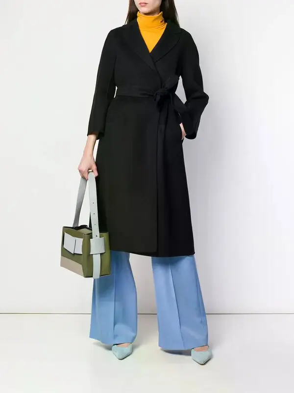 Max Mara Wool Duster Coat - Black