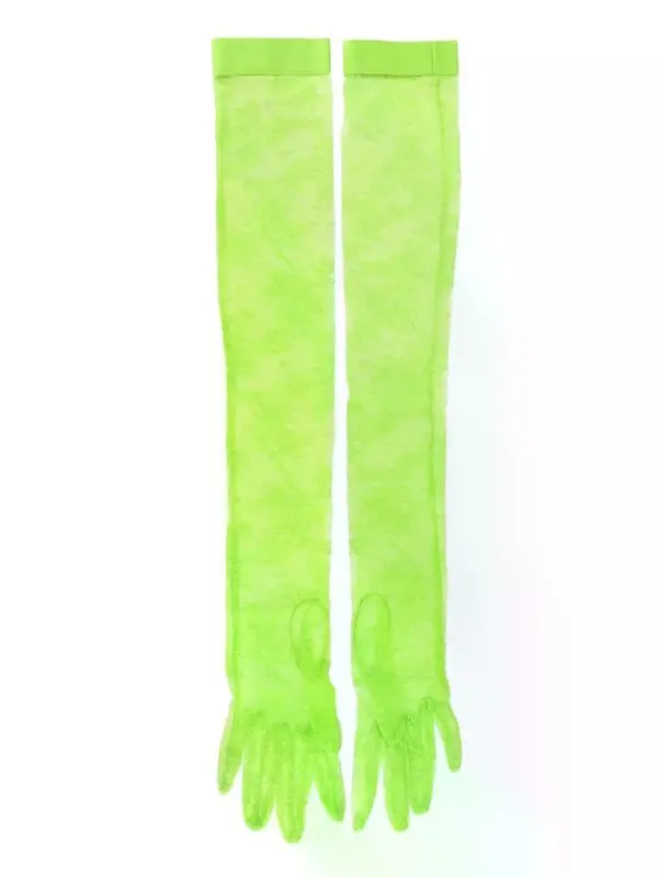 GIANVITO ROSSI Lace Gloves - Green