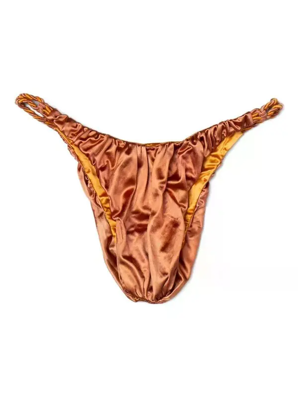 ISA BOULDER Tinytwist Bikini Bottom - Brown