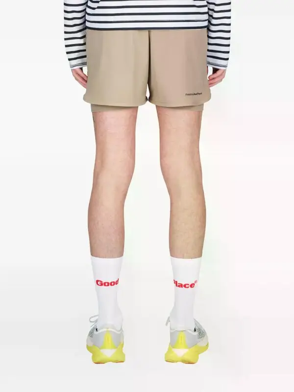 UNNA Logo-patch Shorts