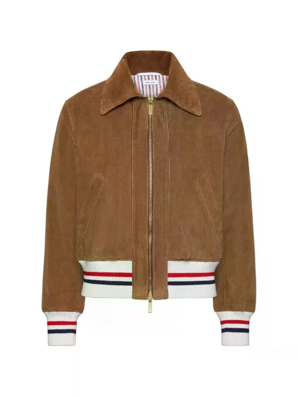 Thom Browne Corduroy Zip-up Jacket - Brown