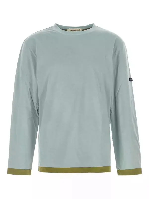NAMACHEKO Long-sleeved Cotton T-shirt - Blue