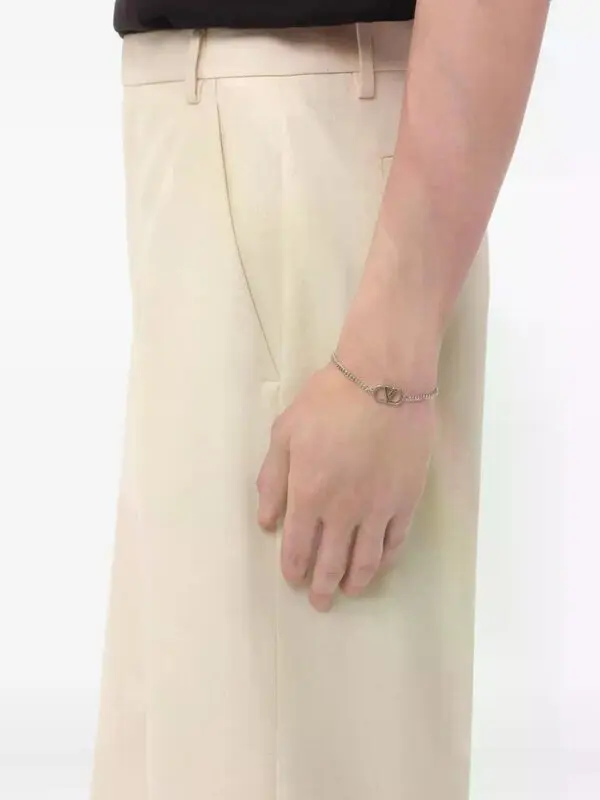 Valentino Garavani Vlogo Curb-chain Bracelet - Silver