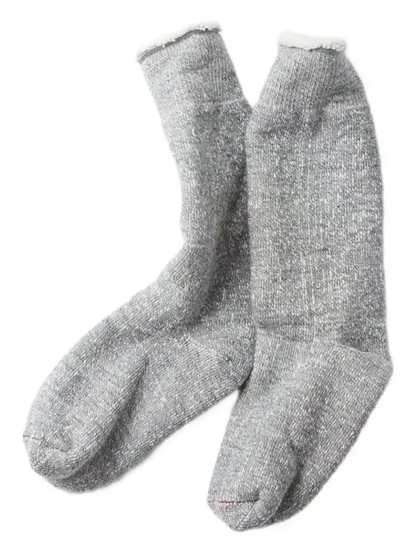 ROTOTO Double-face Crew Socks - Grey
