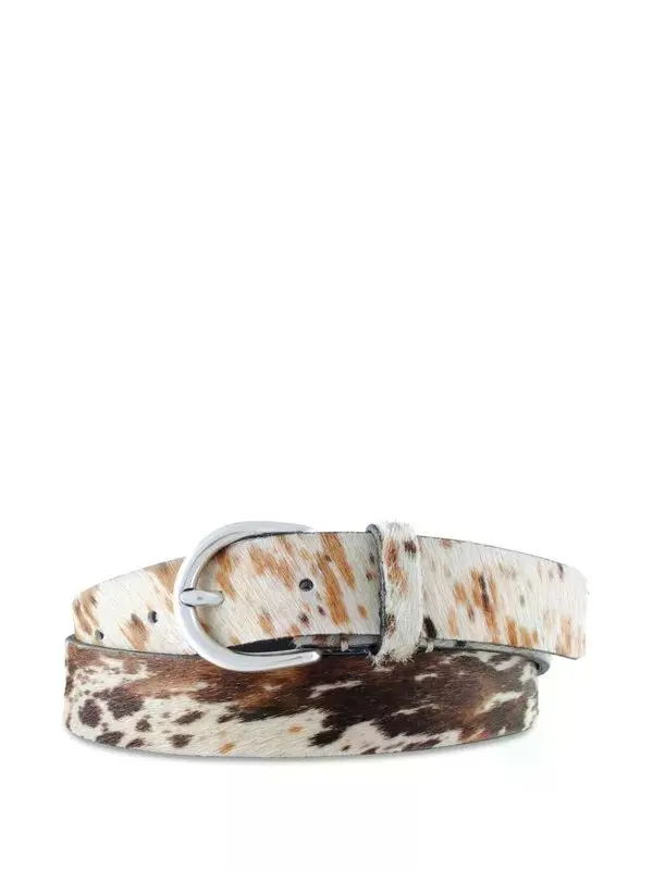 MOLEBO Cow-print Belt - Neutrals