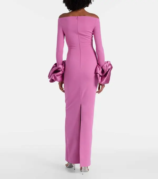 Solace London Talia Off-shoulder Gown - Pink
