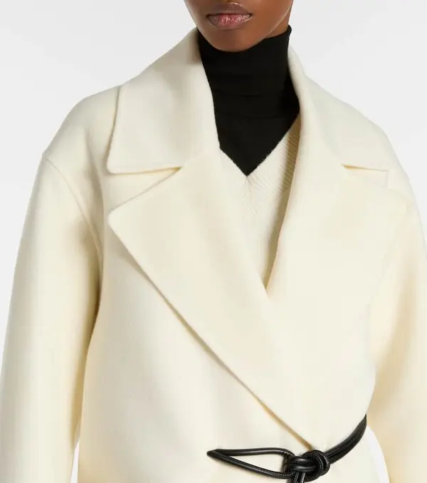 Sportmax Abate Virgin Wool Wrap Coat