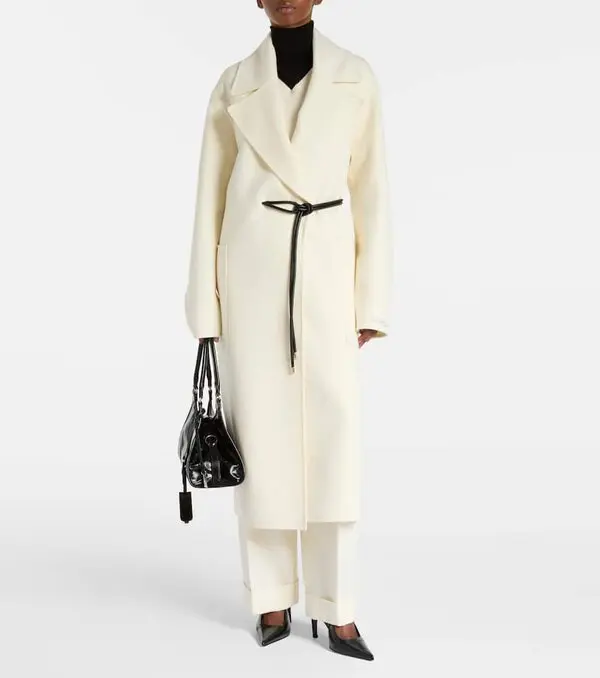 Sportmax Abate Virgin Wool Wrap Coat