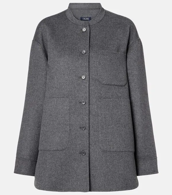 Max Mara Costanza Virgin Wool Jacket - Grey