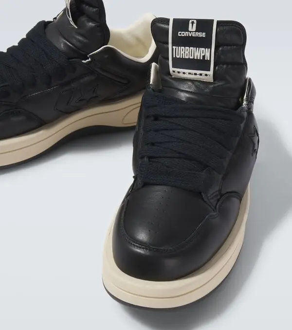 Rick Owens X Converse Leather Sneakers
