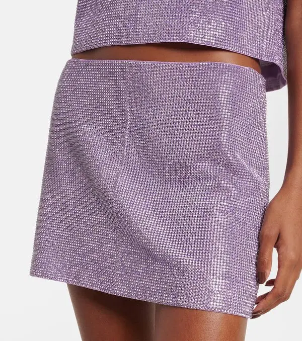 SELF-PORTRAIT Chainmail Mini Skirt