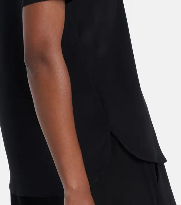Max Mara Aris Silk-blend Top - Black