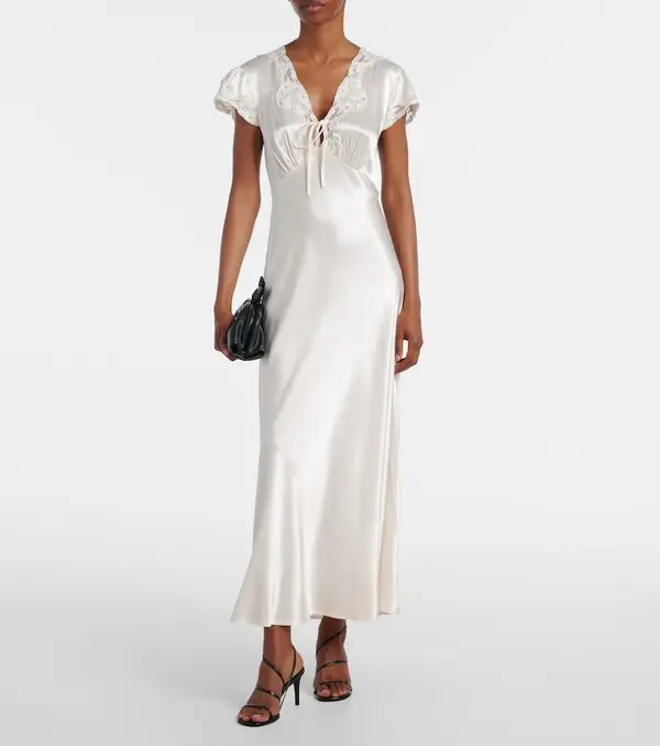 Rixo Amari Satin Gown