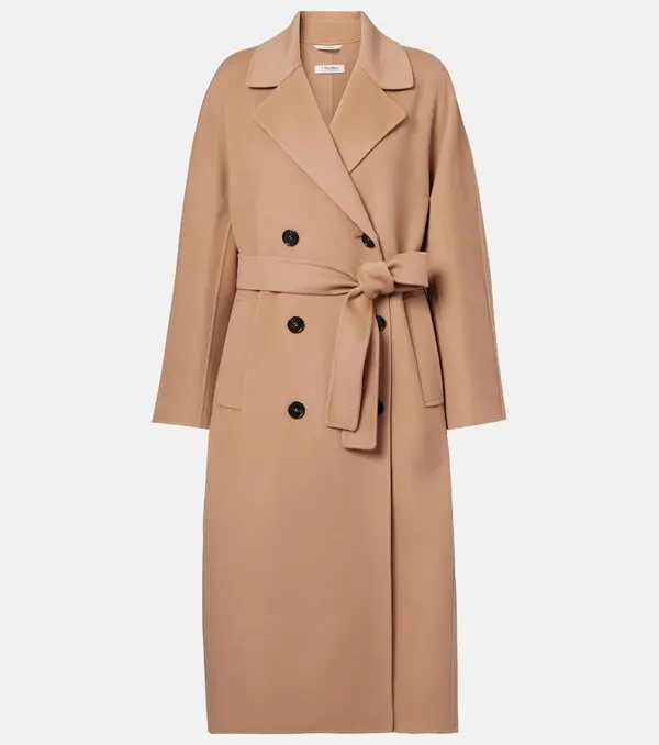 Max Mara Paul Double-breasted Virgin Wool Coat - Beige