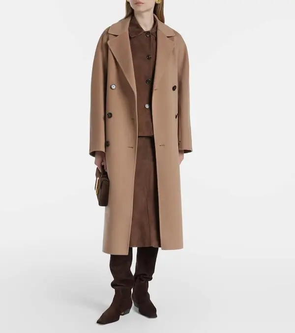 Max Mara Paul Double-breasted Virgin Wool Coat - Beige