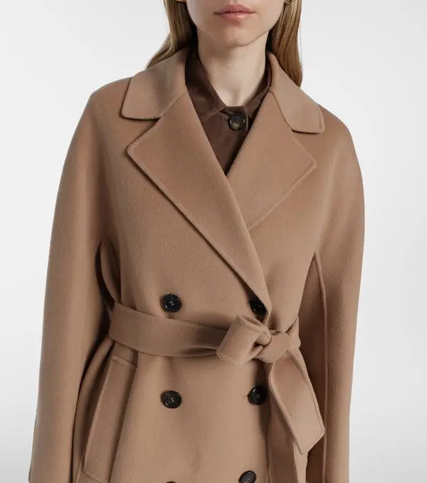 Max Mara Paul Double-breasted Virgin Wool Coat - Beige