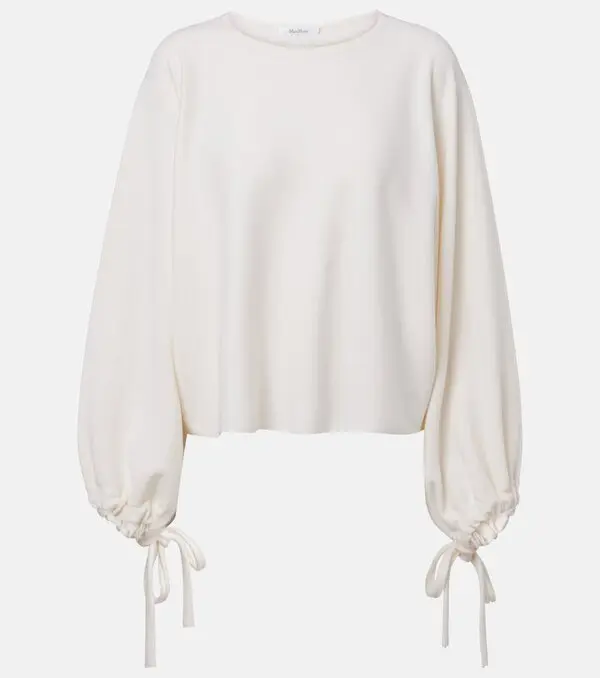 Max Mara Frais Virgin Wool Sweater - White