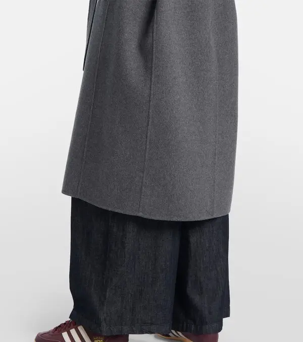 Max Mara Paul Double-breasted Virgin Wool Coat - Grey