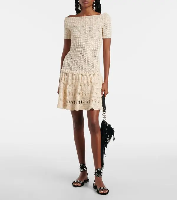 Isabel Marant Étoile Charlottega Crochet Minidress
