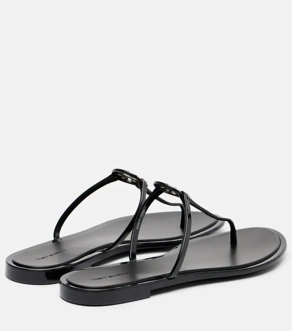 Tory Burch Embellished Thong Sandals - Black