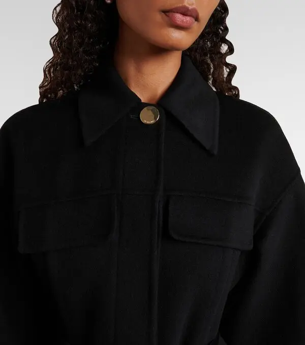 Sportmax Olio Virgin Wool Coat - Black